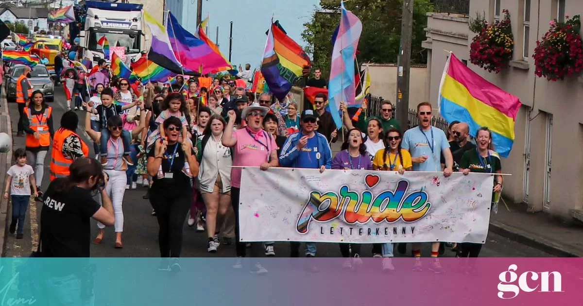 Huge crowds turn out for first-ever Letterkenny Pride parade • GCN