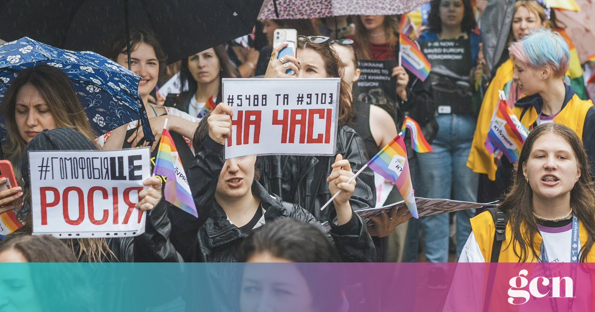 Hundreds take part in first Pride march in Ukraine since start of ...