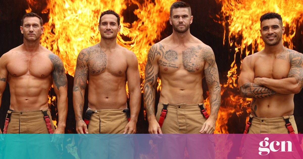 Australia's hottest firemen team up with cute animals in fiery 2025 ...