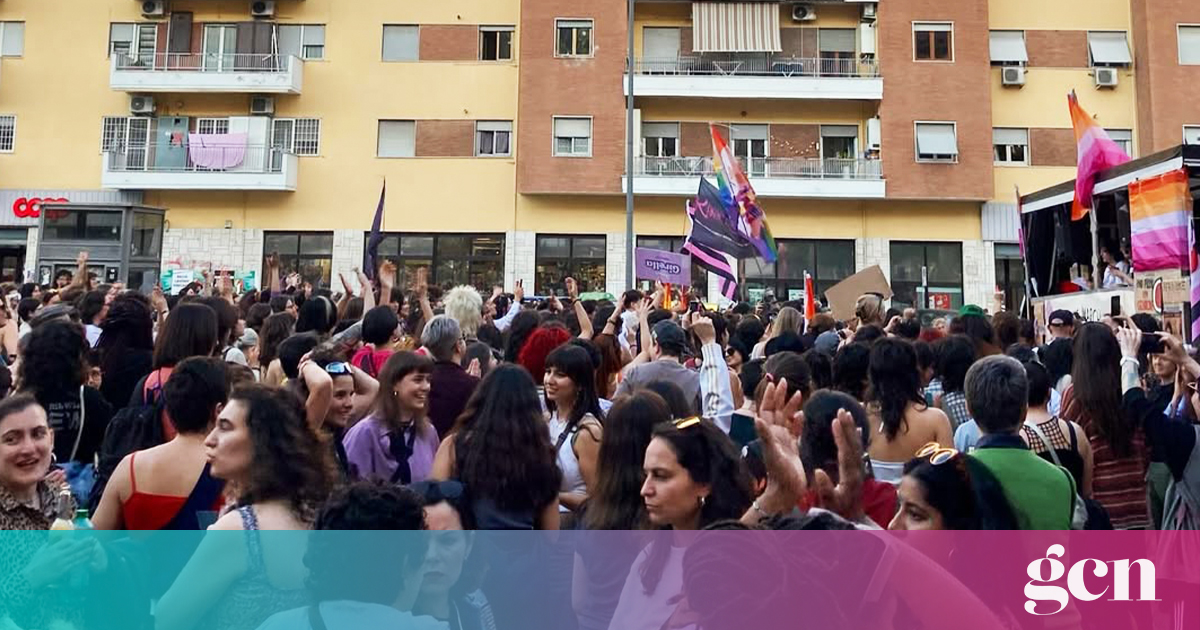 Italy's first-ever Dyke March sees hundreds take the street in Rome • GCN