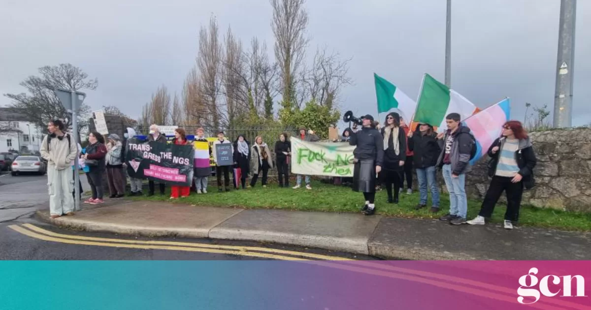 Activists protest for urgent action on trans healthcare outside ...
